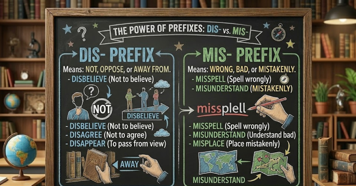 Dis and Mis Prefixes: Meanings, Rules, and Examples
